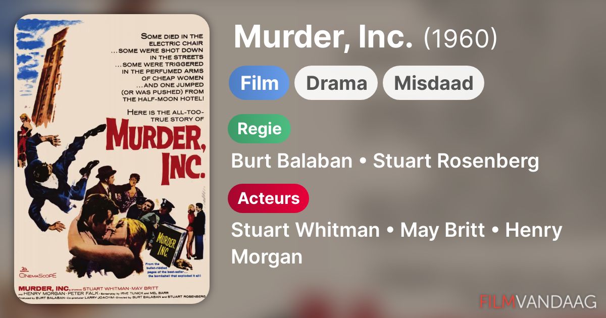 Murder, Inc. (film, 1960) - FilmVandaag.nl