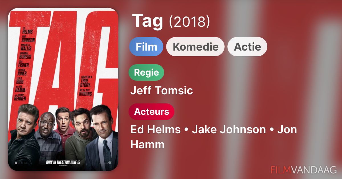 Tag (film, 2018) - FilmVandaag.nl
