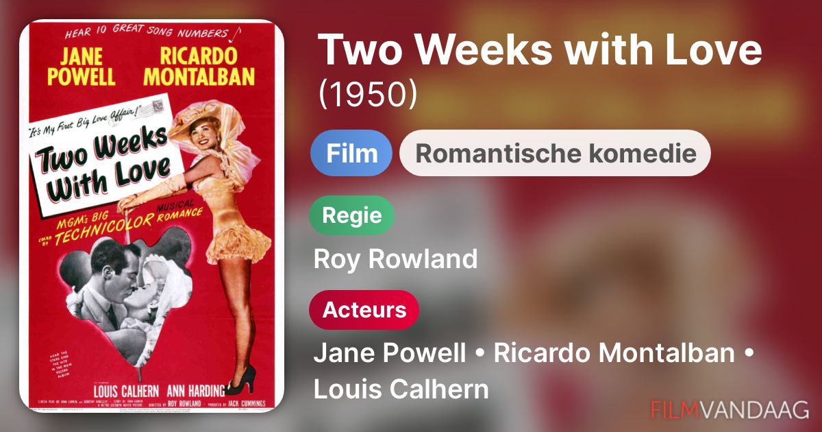Two Weeks with Love (film, 1950) - FilmVandaag.nl