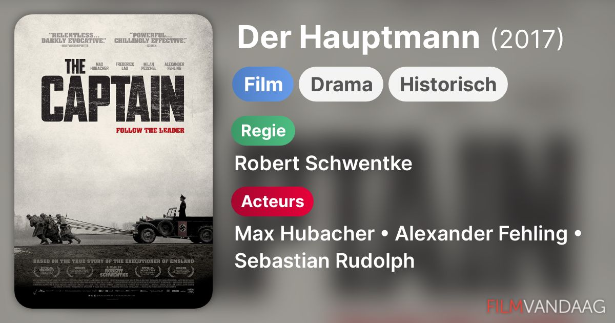 Der Hauptmann (film, 2017) - FilmVandaag.nl