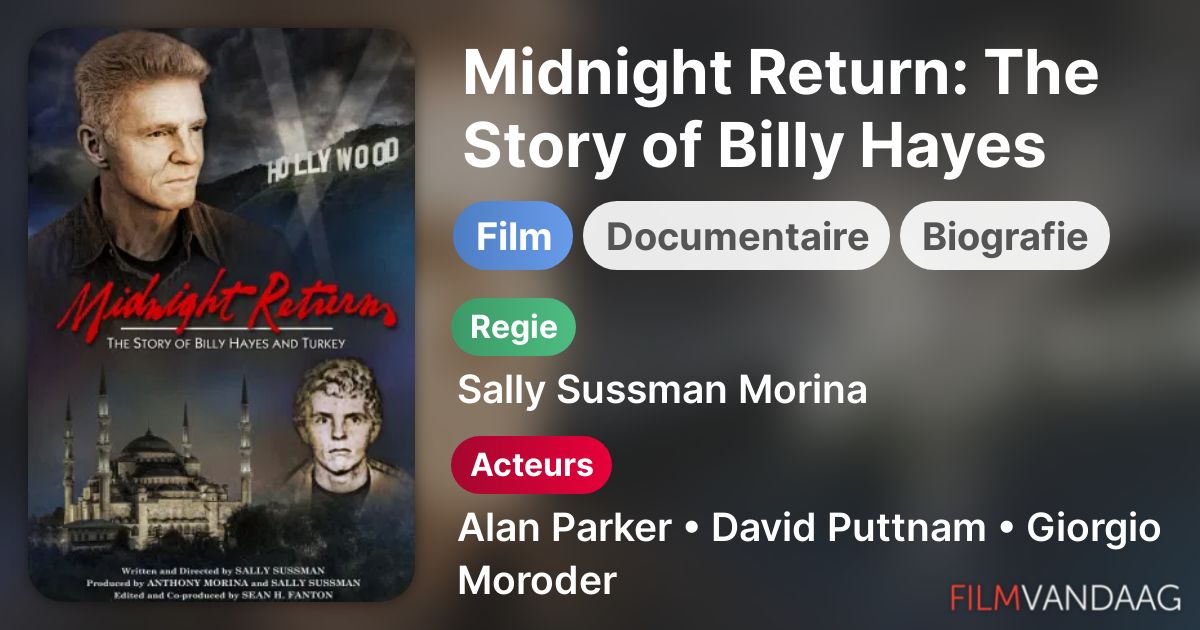 Midnight Return: The Story of Billy Hayes and Turkey (film, 2016 ...