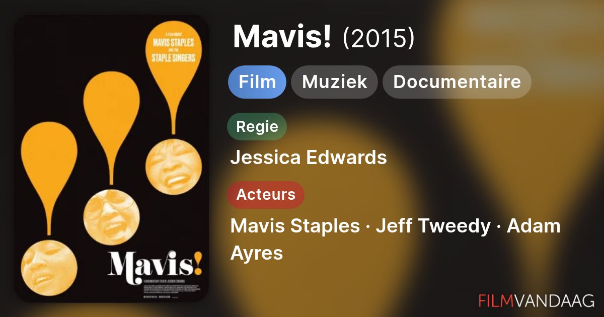 Mavis! (film, 2015) - FilmVandaag.nl