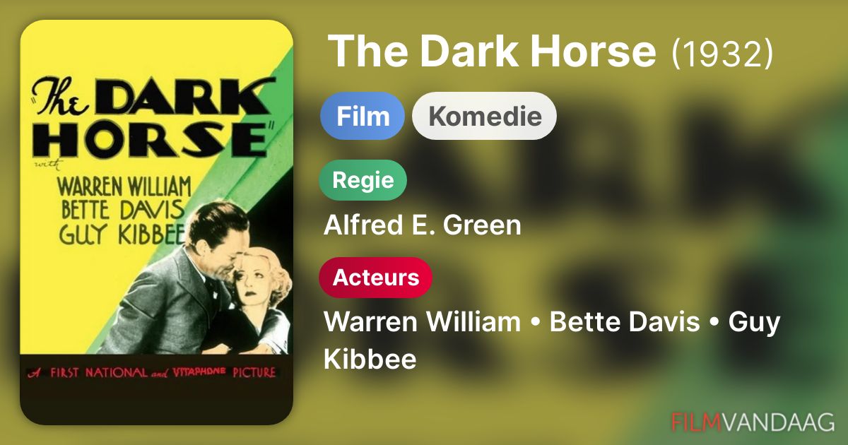 The Dark Horse (film, 1932) - FilmVandaag.nl