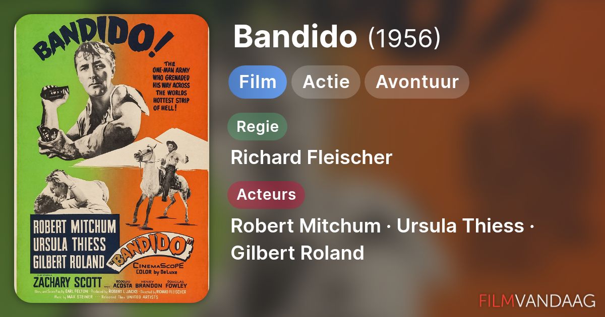 Bandido (film, 1956) - FilmVandaag.nl