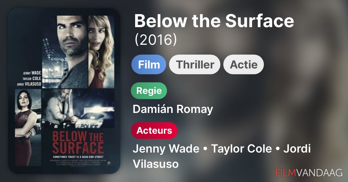 Below the Surface (film, 2016) - FilmVandaag.nl