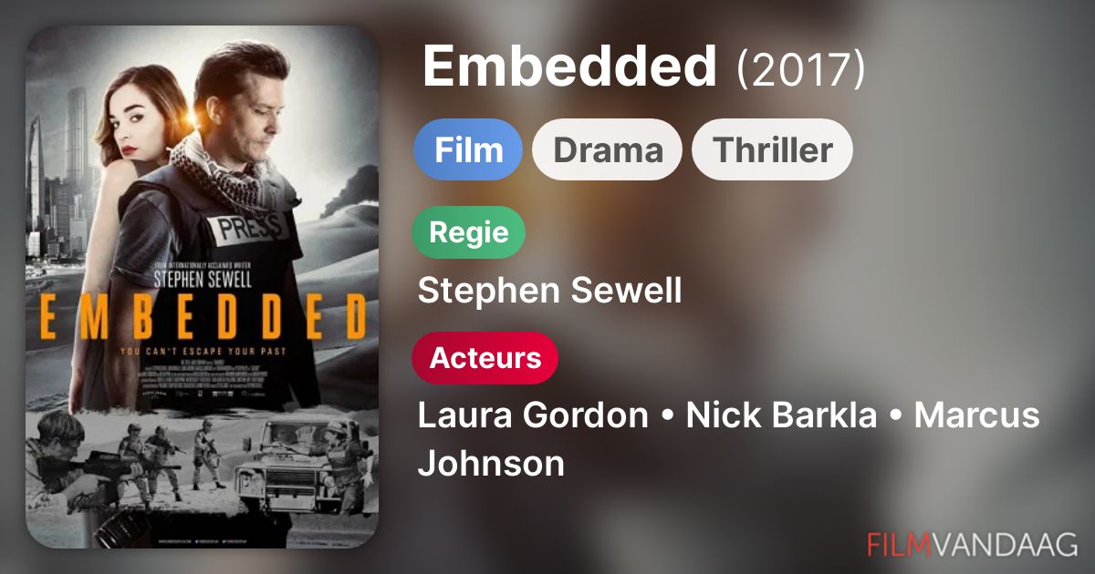 Embedded (film, 2017) - FilmVandaag.nl