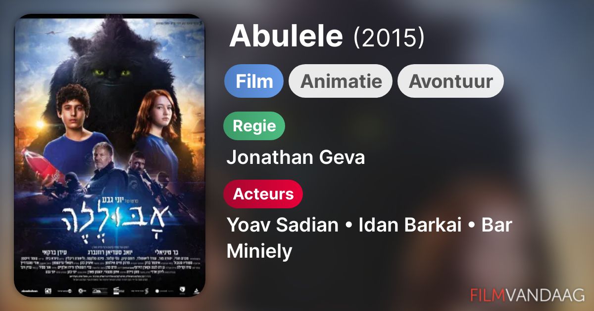 Abulele (film, 2015) Nu Online Kijken - FilmVandaag.nl