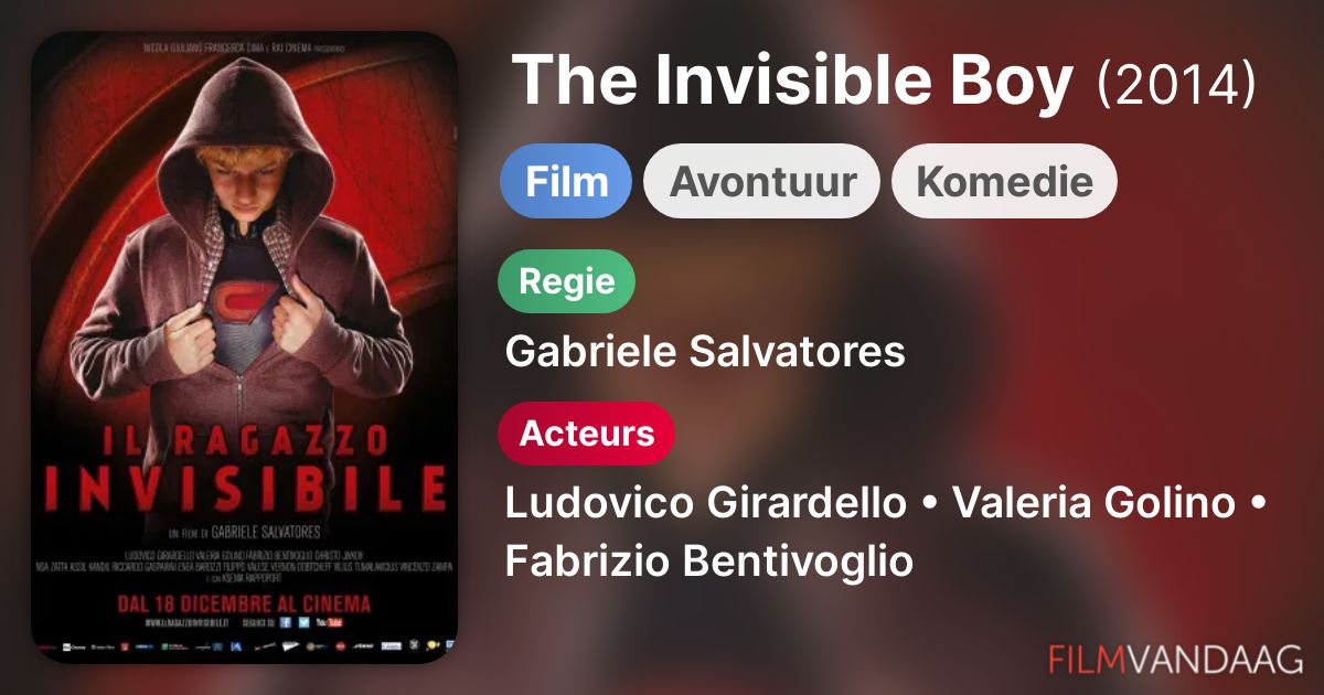 The Invisible Boy (film, 2014) kopen op dvd of blu-ray - FilmVandaag.nl