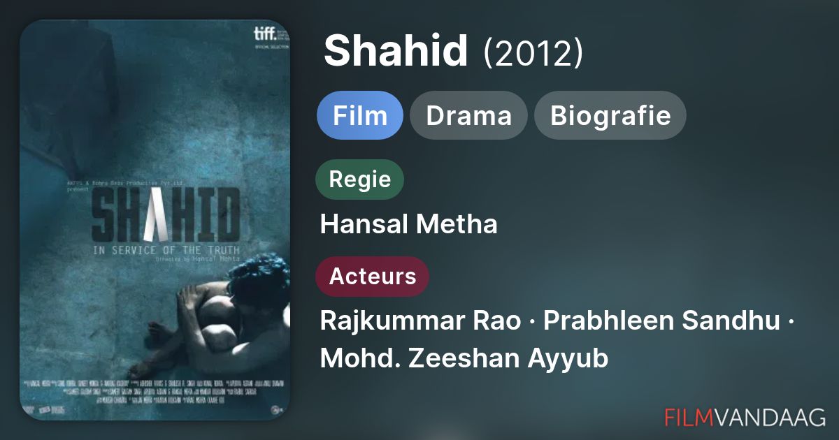 Shahid (film, 2012) - FilmVandaag.nl