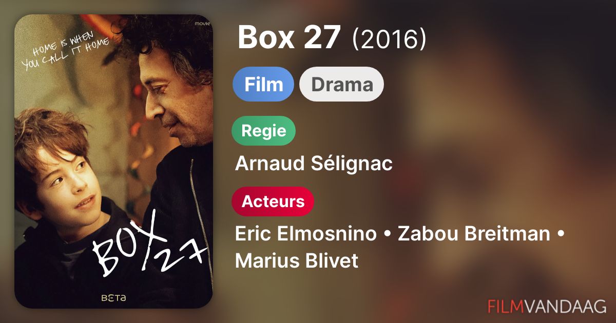 Box 27 (film, 2016) - FilmVandaag.nl