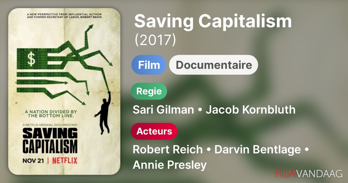 Saving Capitalism (film, 2017) - FilmVandaag.nl