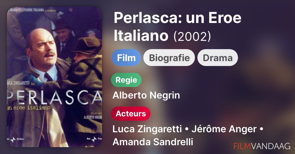 Perlasca: un Eroe Italiano (film, 2002) - FilmVandaag.nl