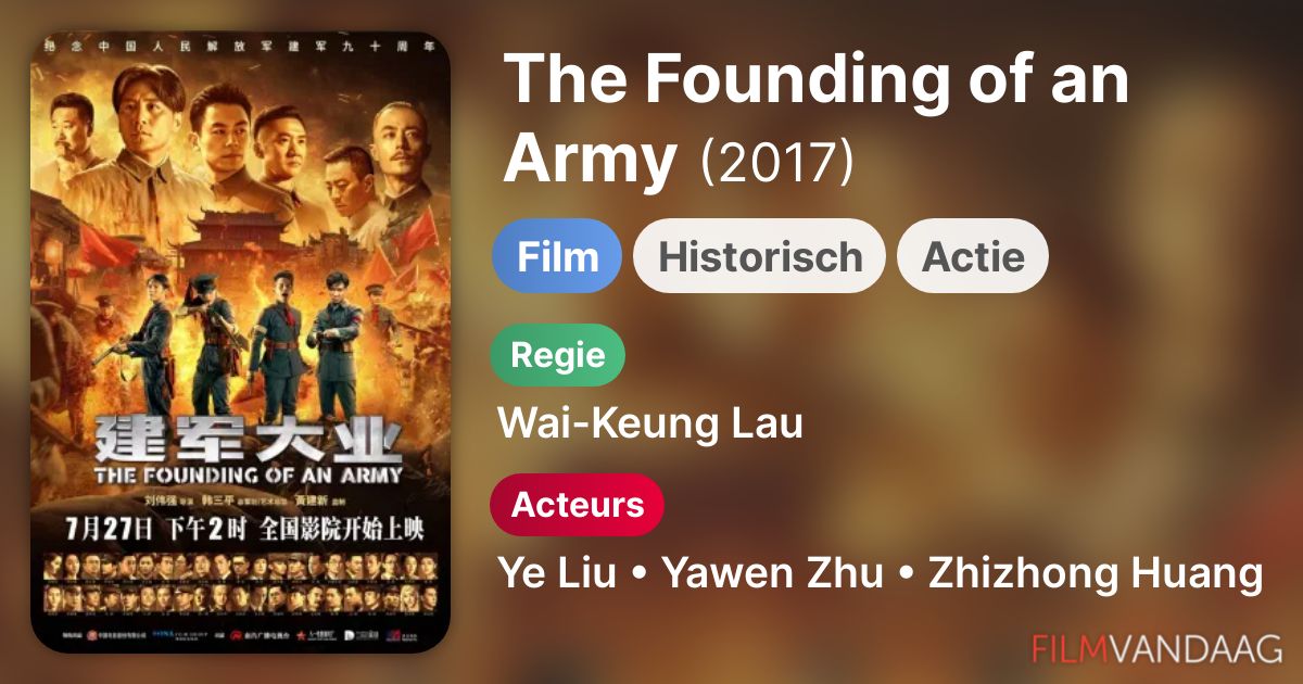 The Founding of an Army (film, 2017) - FilmVandaag.nl