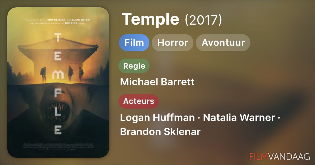 Temple (film, 2017) - FilmVandaag.nl
