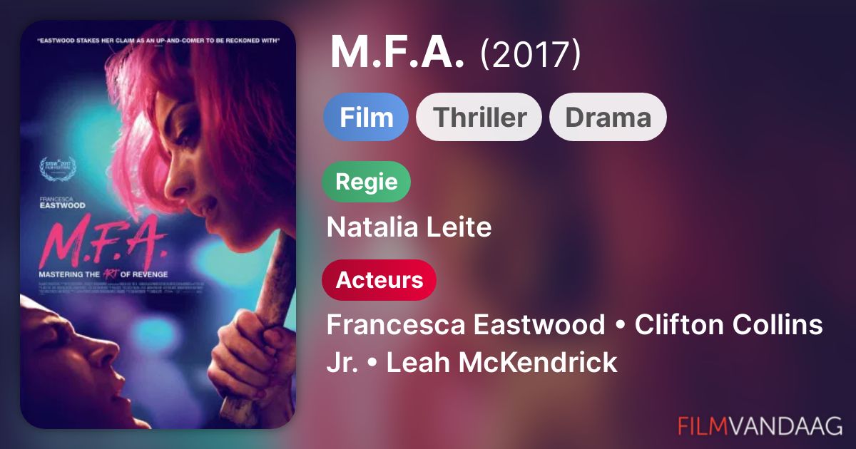 M.F.A. (film, 2017) - FilmVandaag.nl
