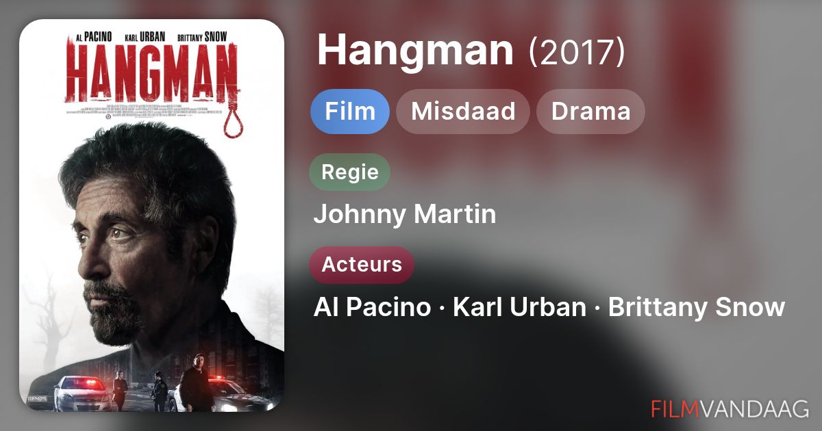 Hangman (film, 2017) - FilmVandaag.nl