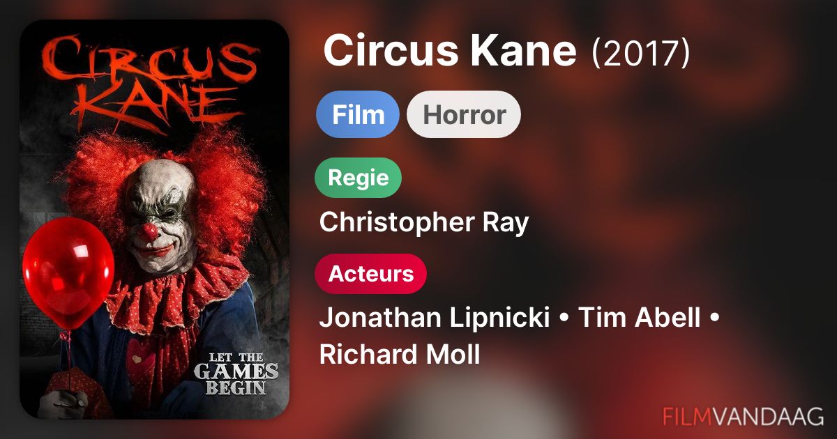 Circus Kane (film, 2017) - FilmVandaag.nl