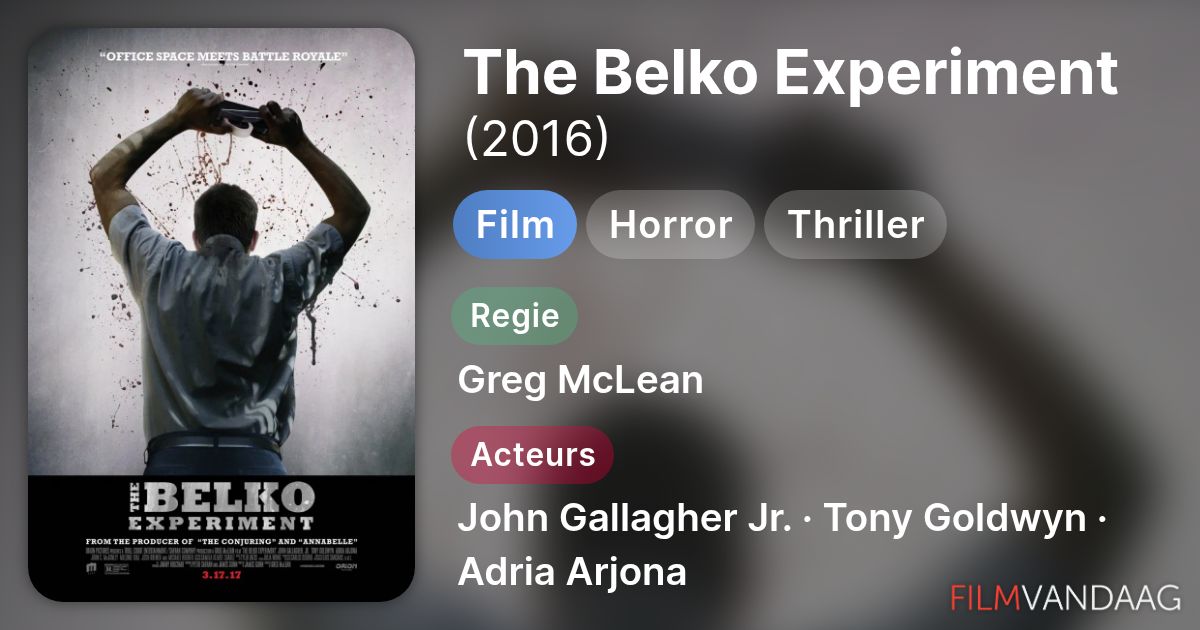 The Belko Experiment (film, 2016) - FilmVandaag.nl