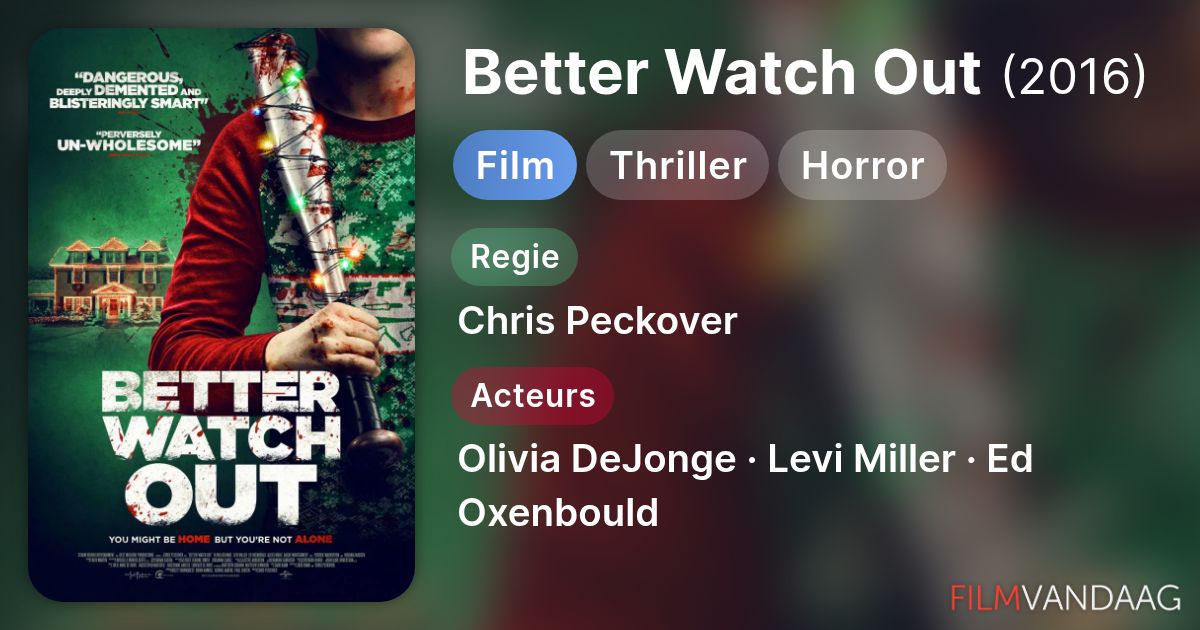 Better Watch Out (film, 2016) - FilmVandaag.nl