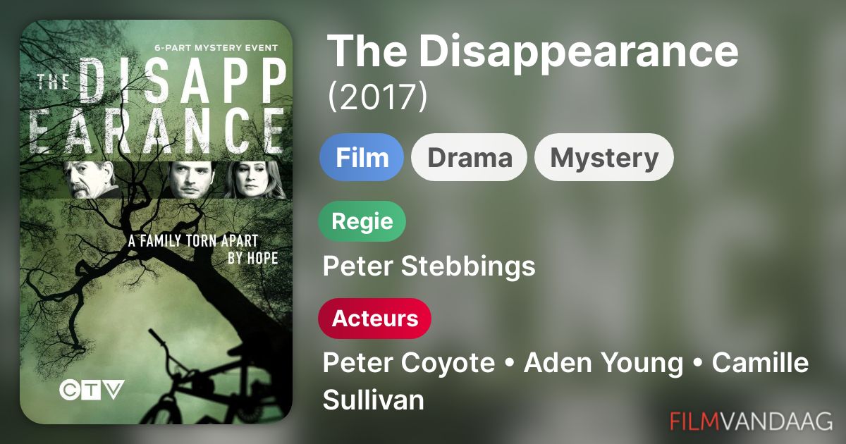 The Disappearance (film, 2017) - FilmVandaag.nl