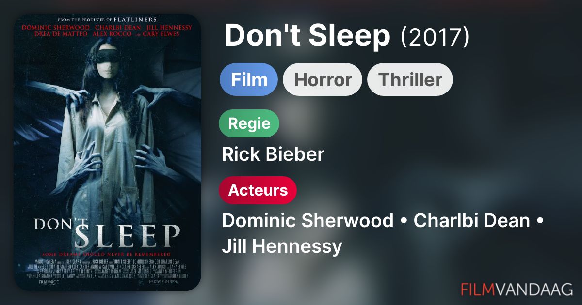 Don't Sleep (film, 2017) - FilmVandaag.nl
