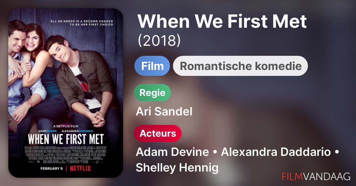 When We First Met (film, 2018) - FilmVandaag.nl