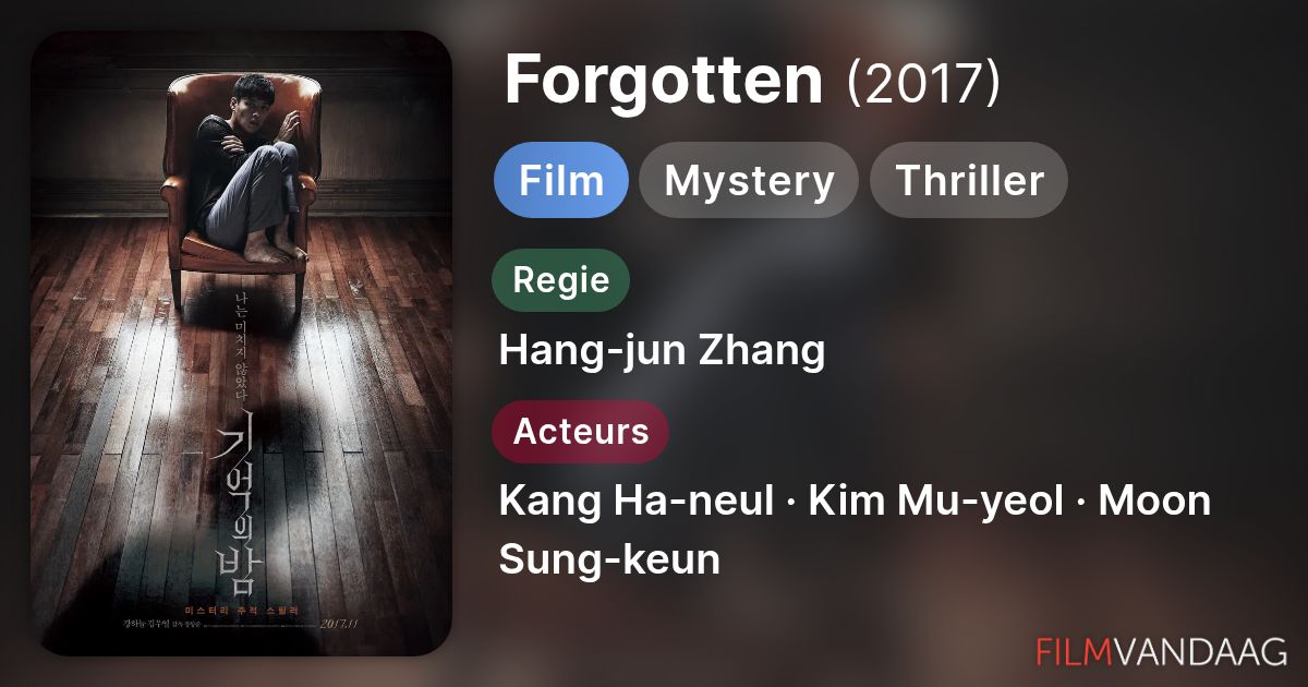 Forgotten (film, 2017) - FilmVandaag.nl