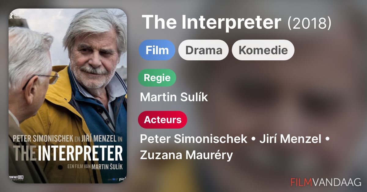 The Interpreter (film, 2018) - FilmVandaag.nl