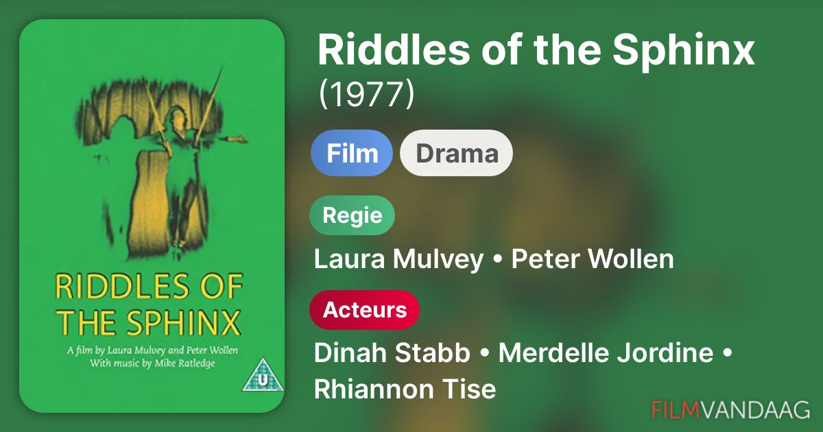 Riddles of the Sphinx (film, 1977) - FilmVandaag.nl