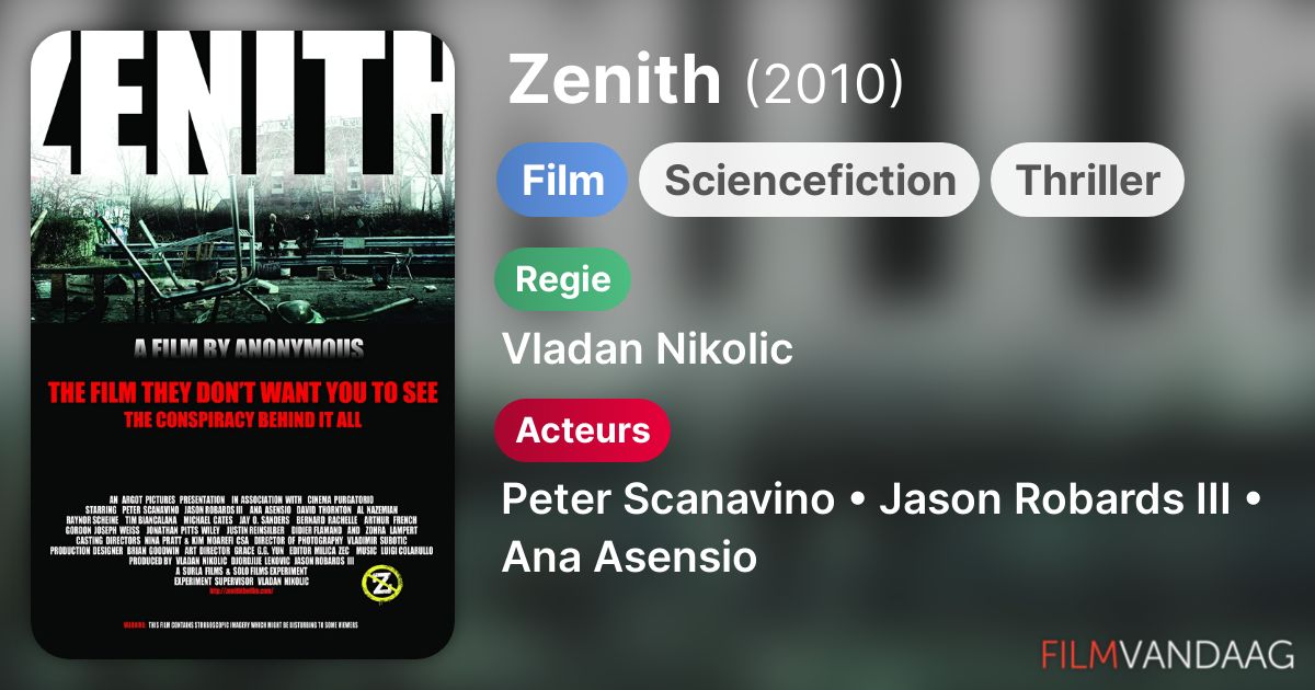 Zenith (film, 2010) - FilmVandaag.nl
