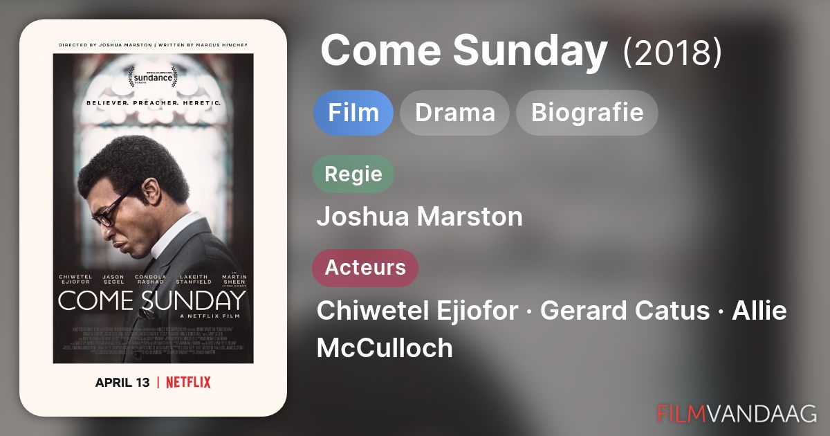 Come Sunday (film, 2018) - FilmVandaag.nl