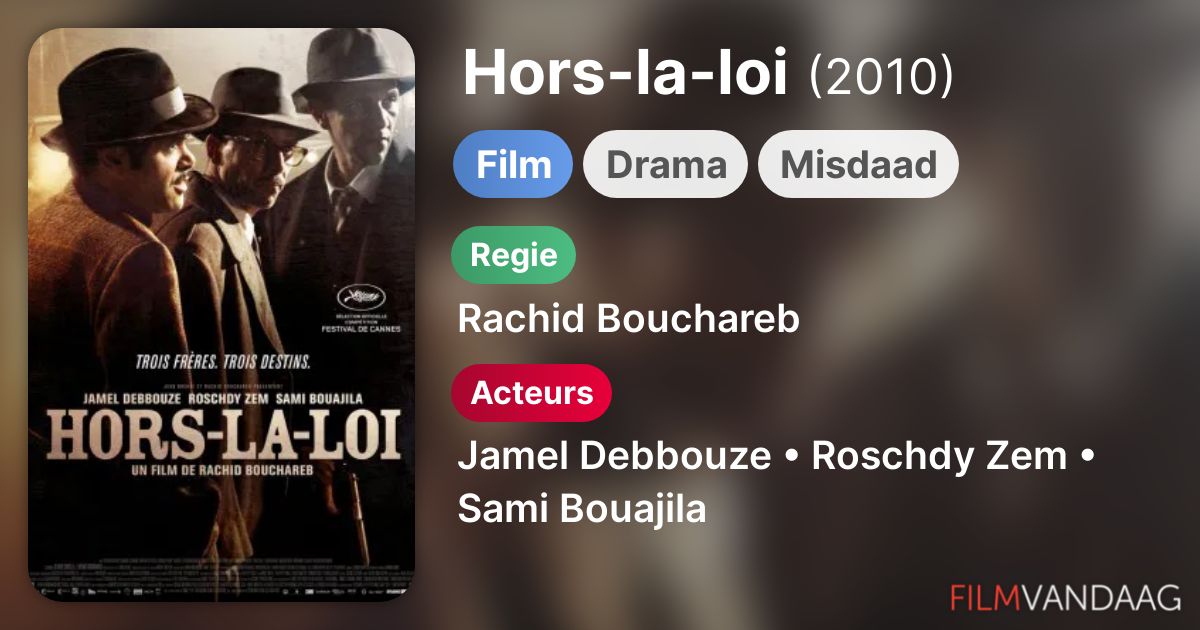 Hors-la-loi (film, 2010) - FilmVandaag.nl