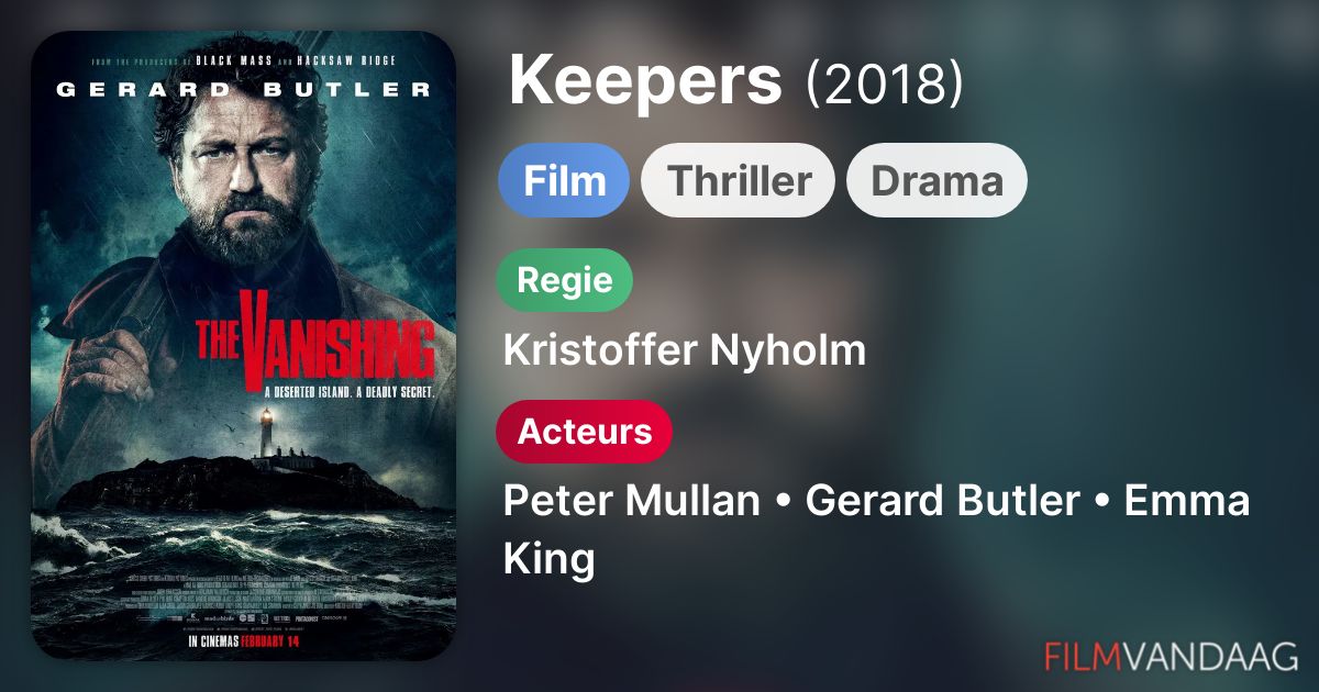 Keepers (film, 2018) - FilmVandaag.nl