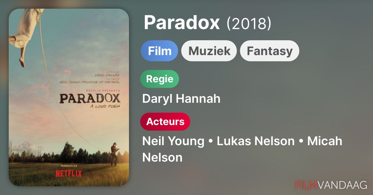 Paradox (film, 2018) - FilmVandaag.nl