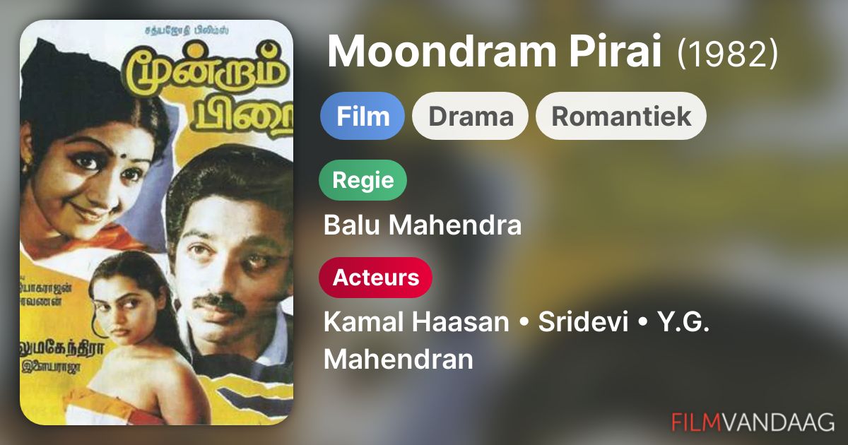 Moondram Pirai (film, 1982) - FilmVandaag.nl