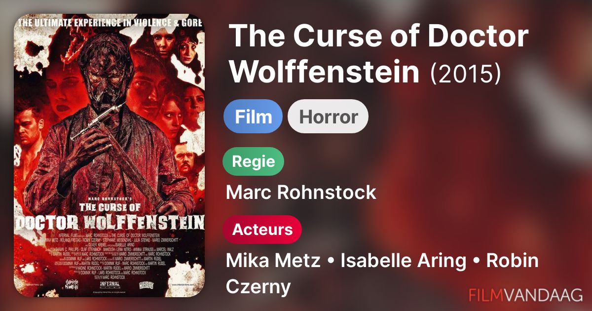 The Curse of Doctor Wolffenstein (film, 2015) - FilmVandaag.nl