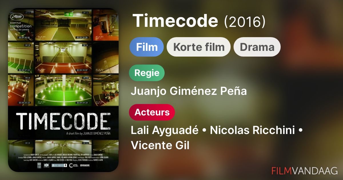 Timecode (film, 2016) - FilmVandaag.nl
