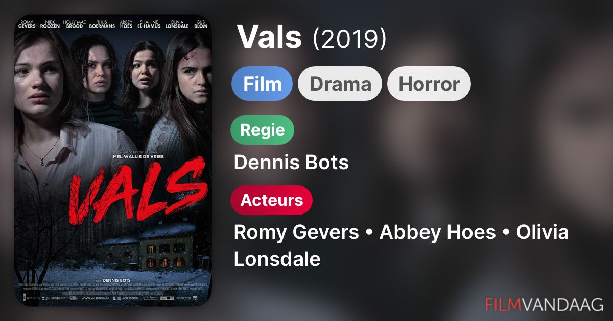 Alle acteurs in Vals (film, 2019) - FilmVandaag.nl