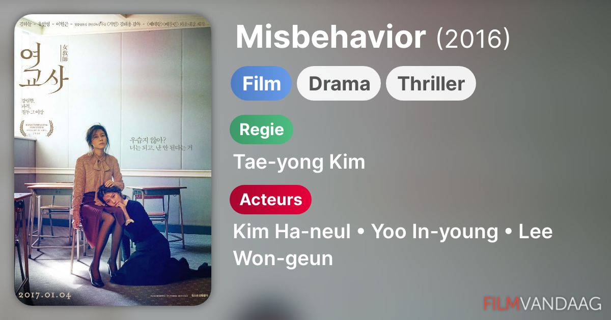 Misbehavior (film, 2016) - FilmVandaag.nl
