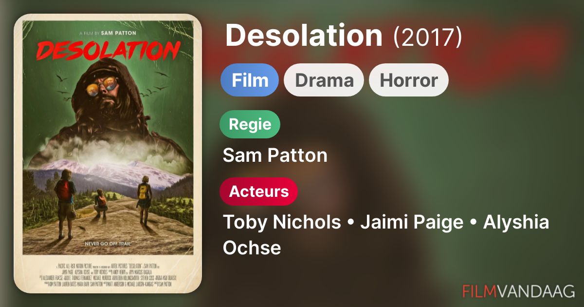 Desolation (film, 2017) - FilmVandaag.nl