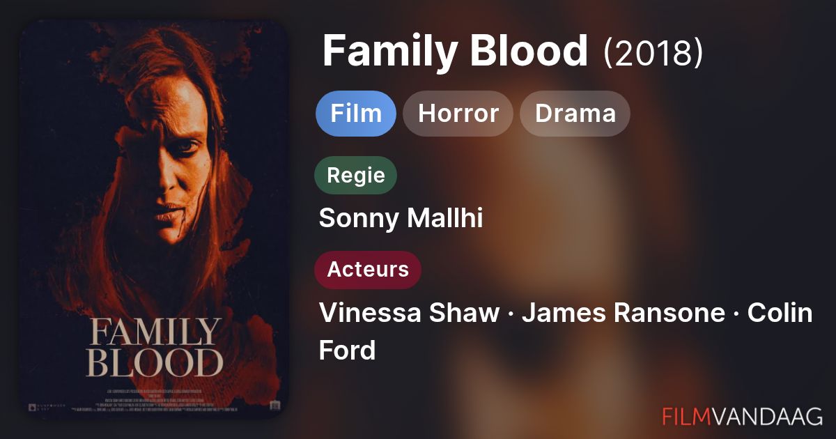 Family Blood (film, 2018) - FilmVandaag.nl