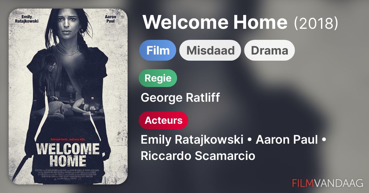 Welcome Home (film, 2018) - FilmVandaag.nl
