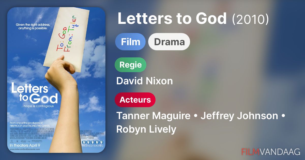 Letters to God (film, 2010) - FilmVandaag.nl