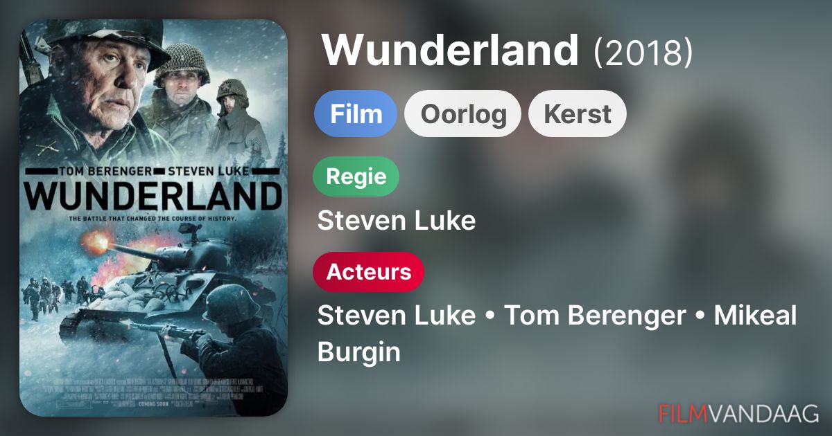 Wunderland (film, 2018) - FilmVandaag.nl