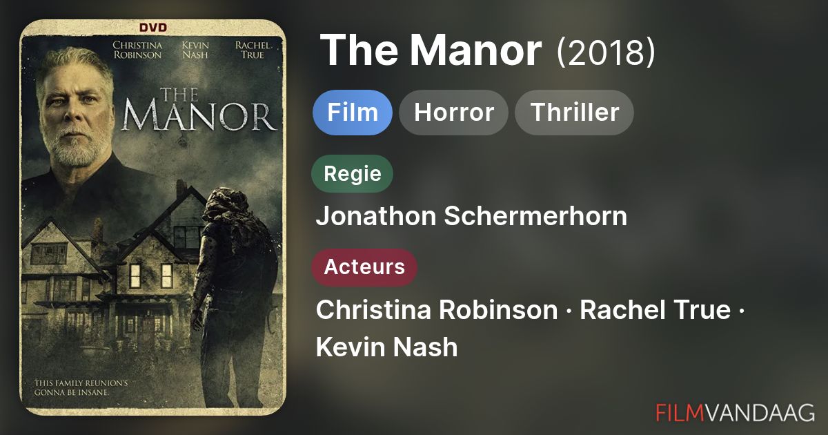 The Manor (film, 2018) - FilmVandaag.nl