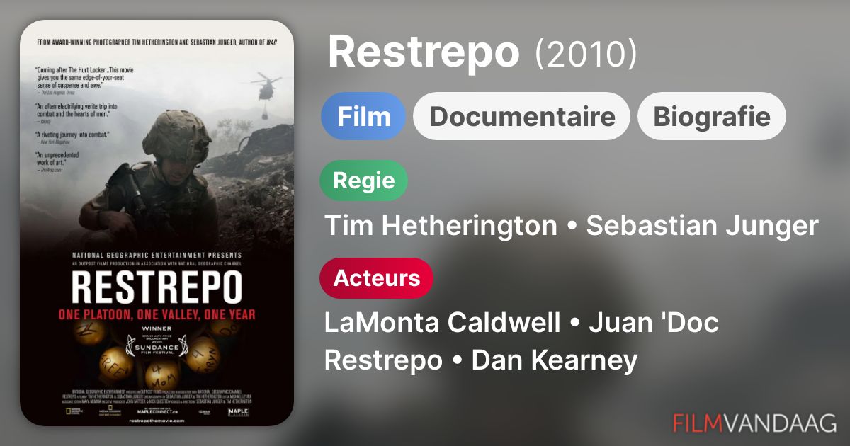 Restrepo (film, 2010) - FilmVandaag.nl