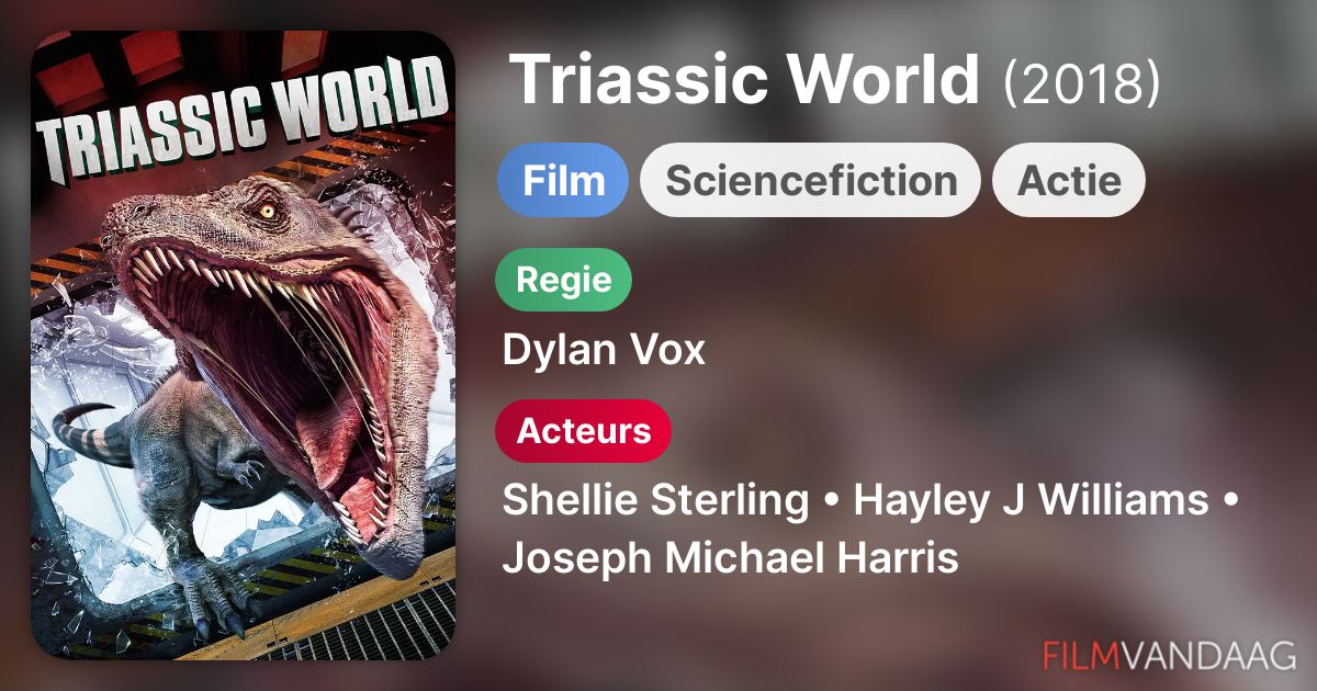 Alle acteurs in Triassic World (film, 2018) - FilmVandaag.nl