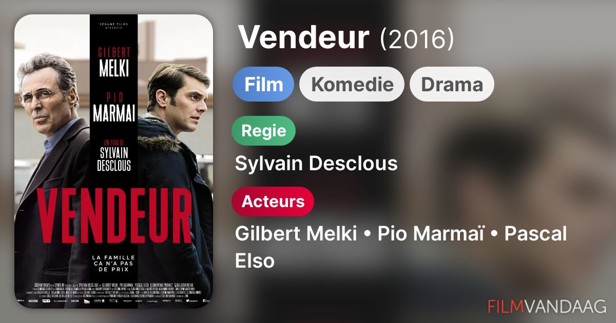 Vendeur (film, 2016) - FilmVandaag.nl