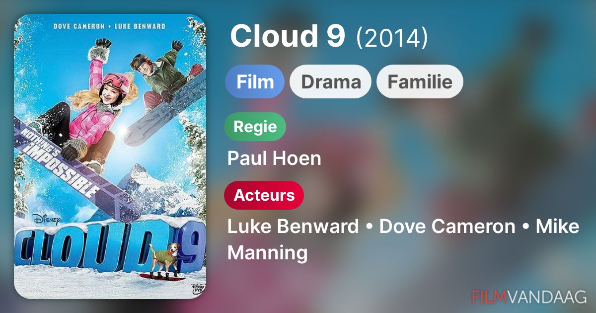 Cloud 9 (film, 2014) - FilmVandaag.nl