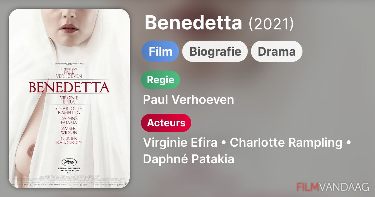 Benedetta (film, 2021) - FilmVandaag.nl